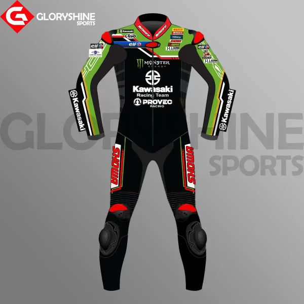 Jonathan Rea Kawasaki Ninja WSBK Race Suit 2023 - GloryShine