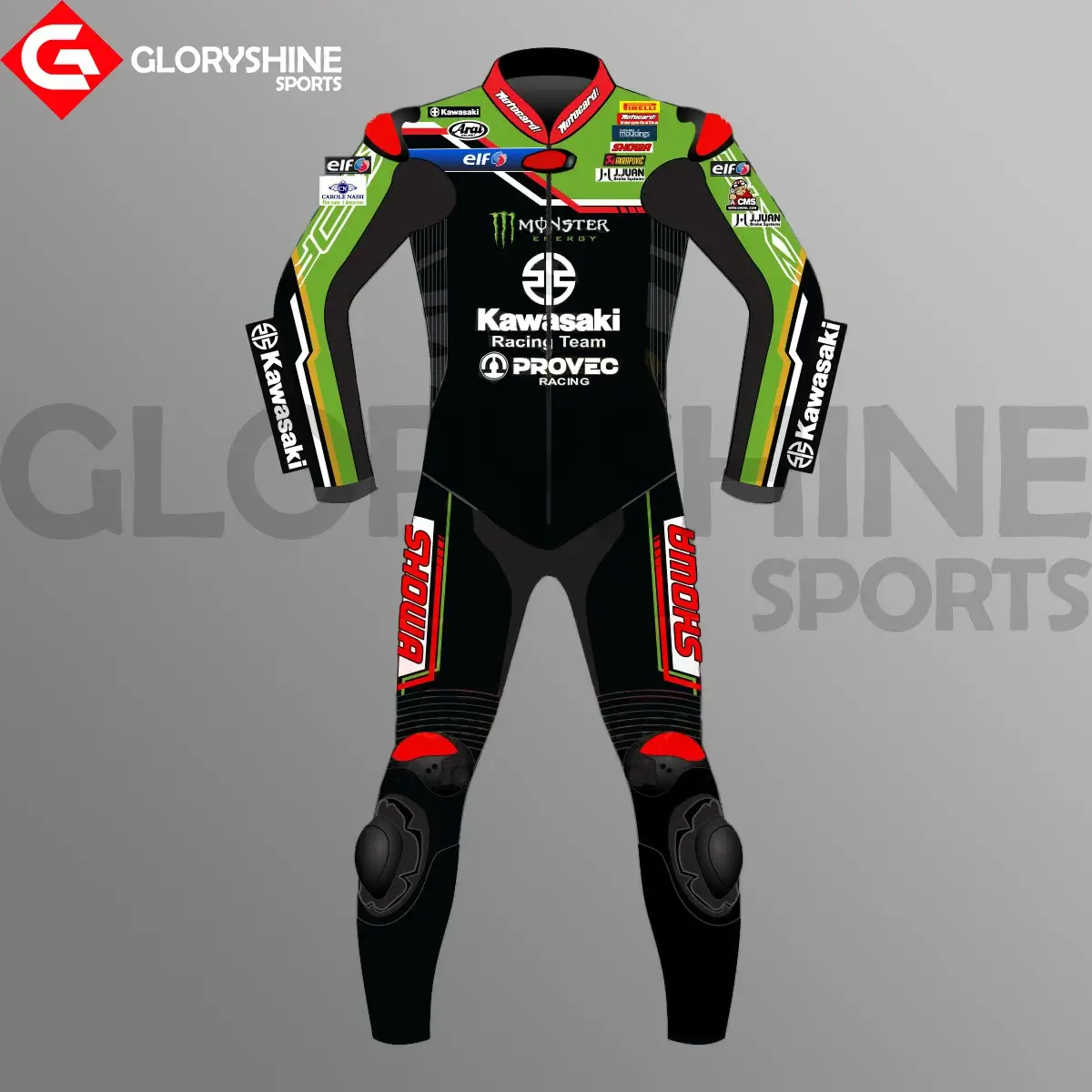Jonathan Rea Kawasaki Ninja WSBK Race Suit 2023 - GloryShine